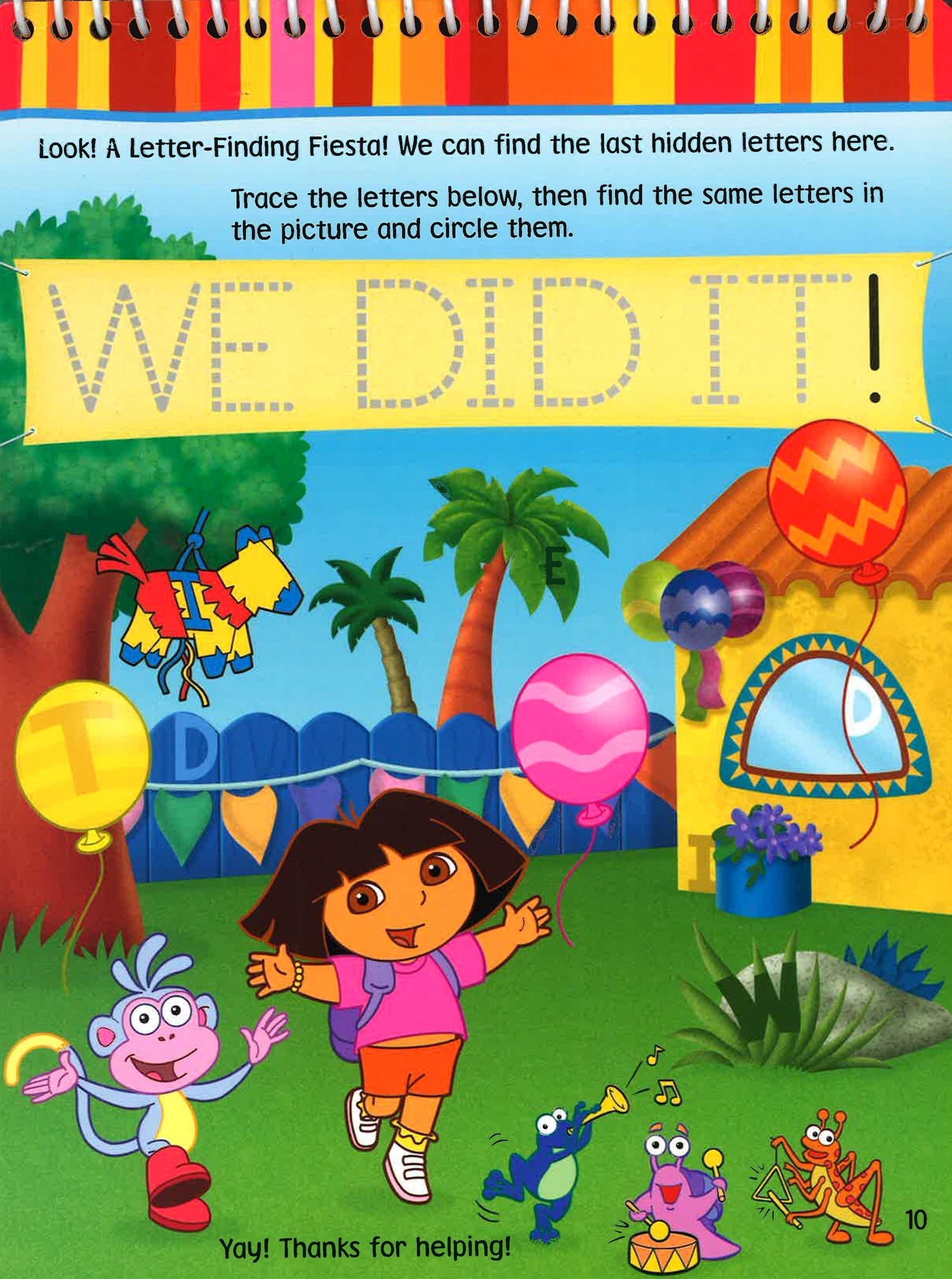 [Bargain Corner] Dora The Explorer Hidden Letter Hunt Take Along Wipe ...