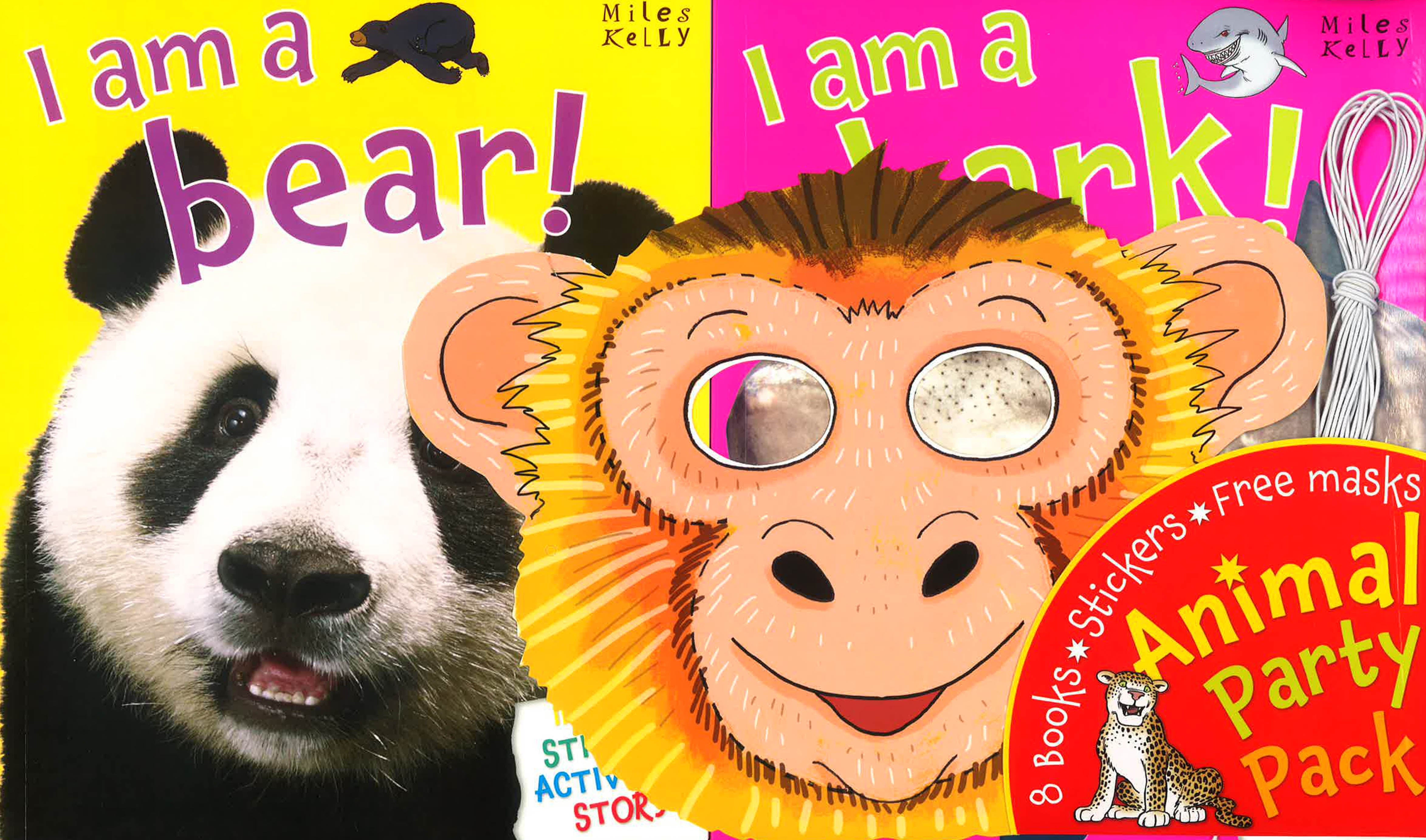 Animal Party Pack - 8 Books, Stickers And Free Masks – BookXcess
