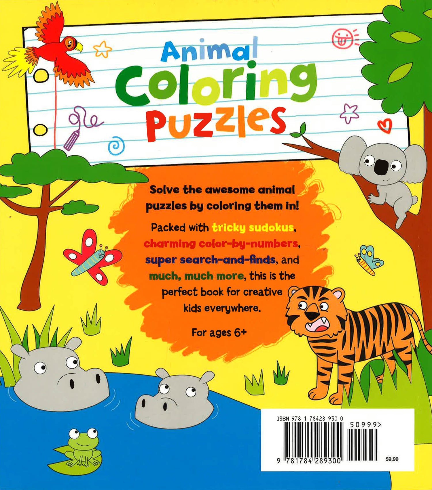 Animal Coloring Puzzles : Amazing Puzzles And Coloring Activities ...