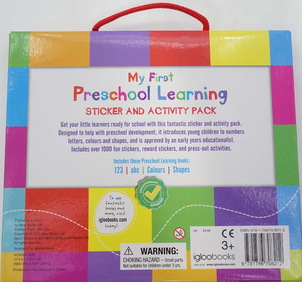 Sticker Activity Wallet: My First Preschool Learning Sticker And Activ ...