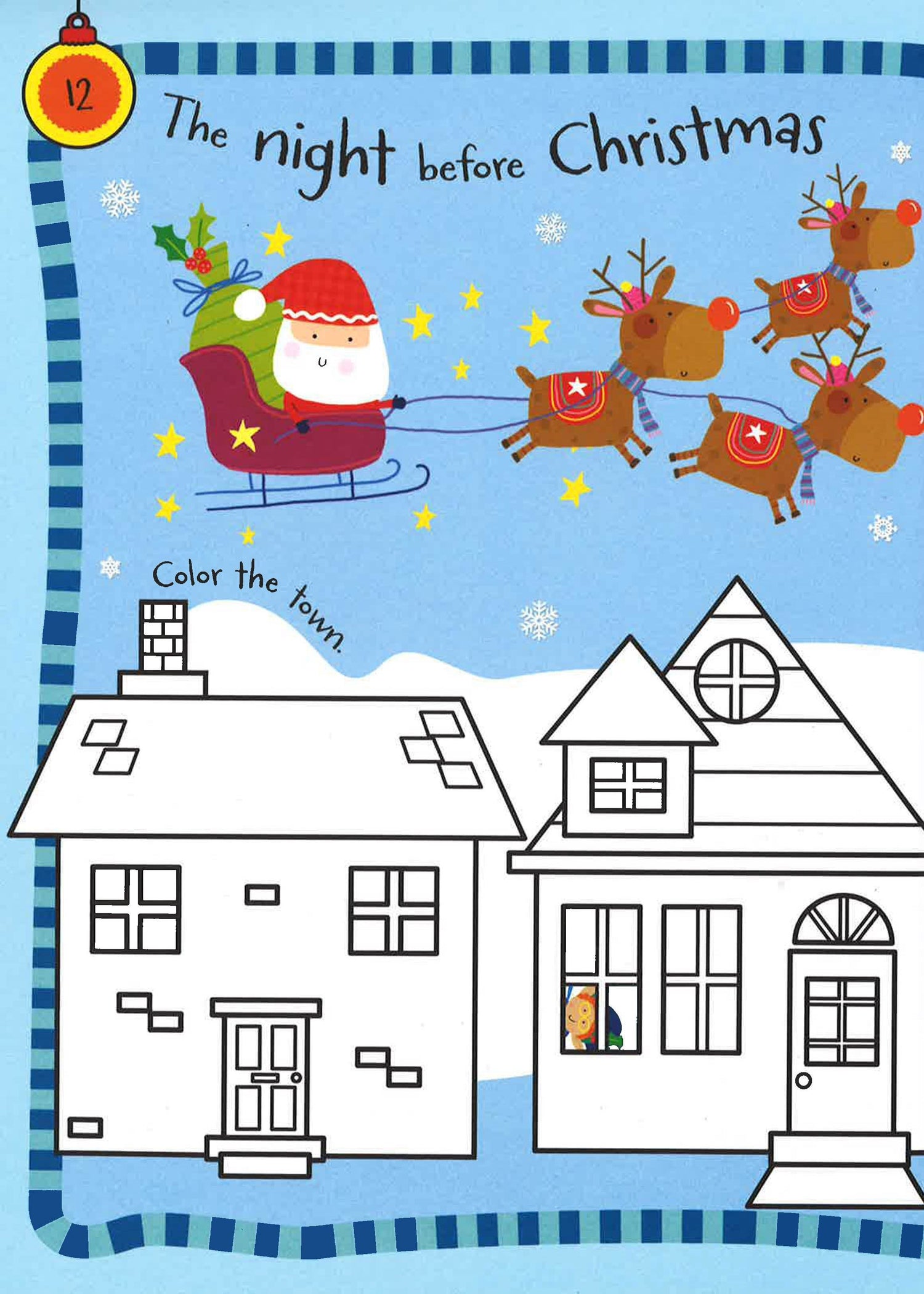 Santa's Busy Night Sticker Activity Book – BookXcess