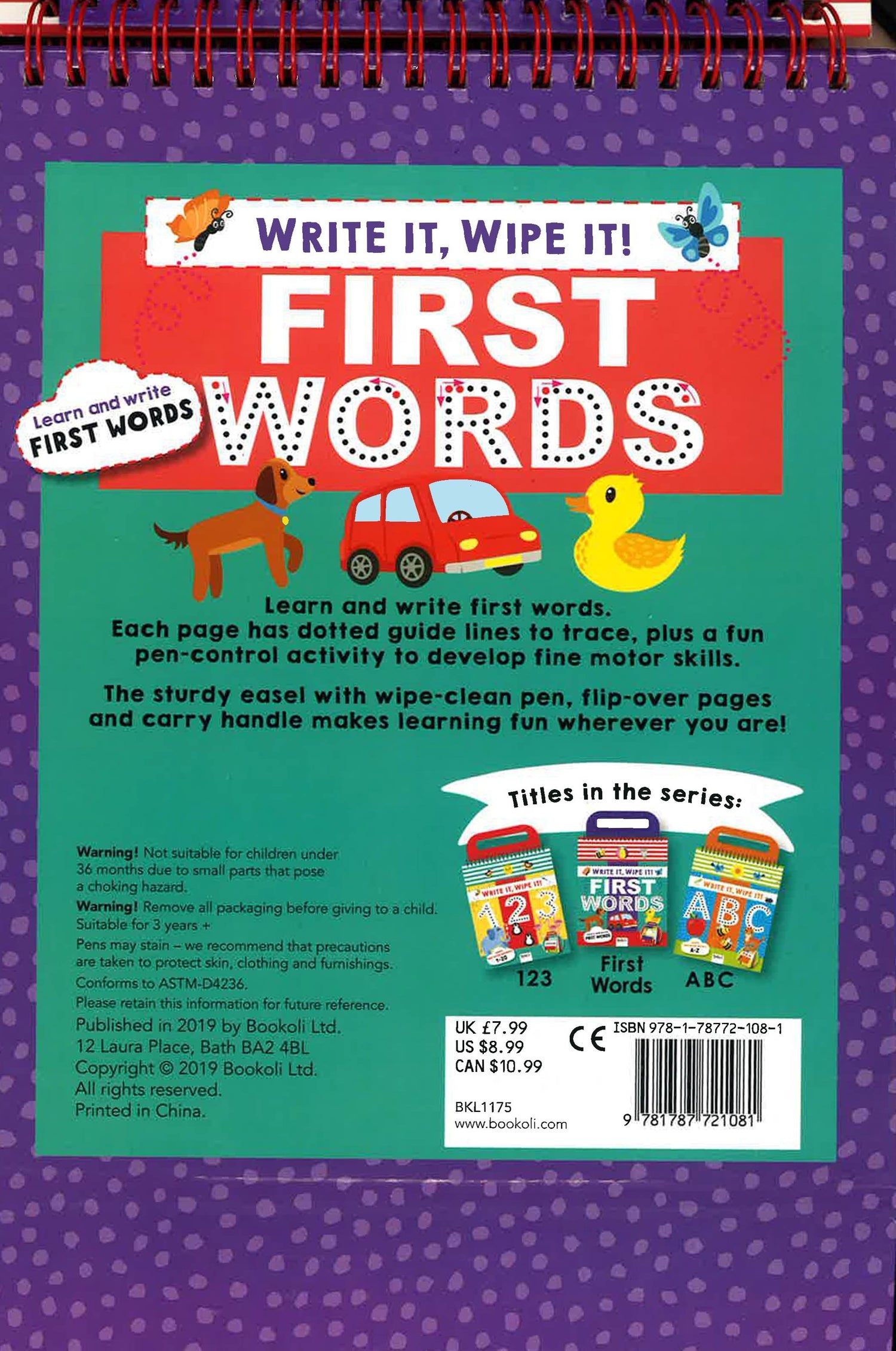 Write It, Wipe It Easels: First Words – BookXcess