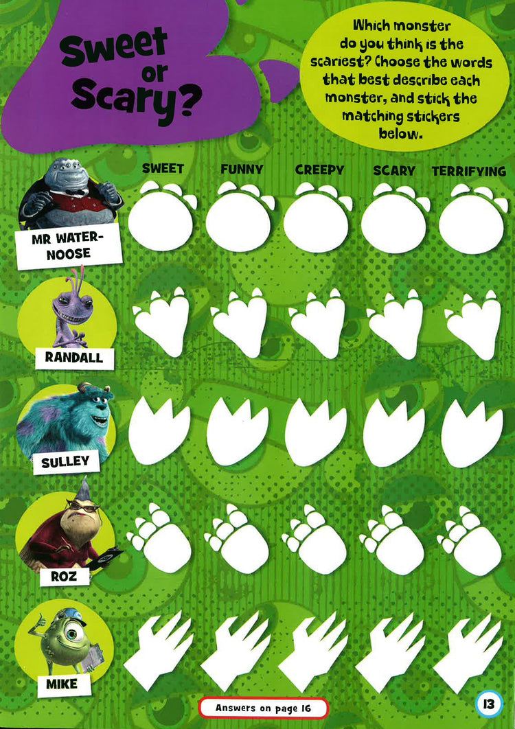 Disney Pixar: Sticker Play Adventure Activities – BookXcess