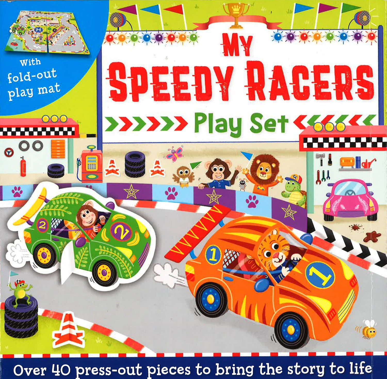Press-Out And Play Board: My Speedy Racers Play Set – BookXcess