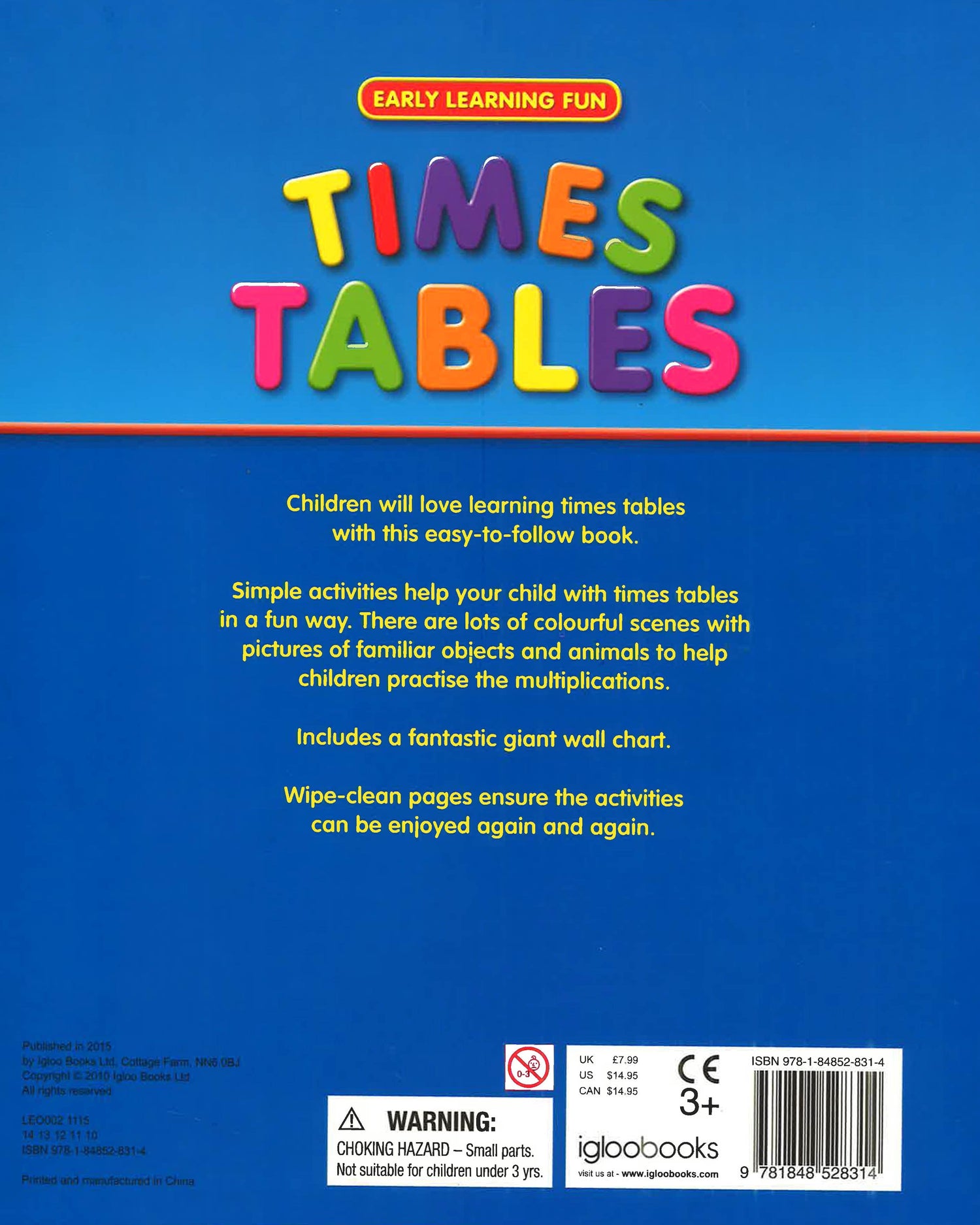 Early Learning Fun: Times Tables – BookXcess