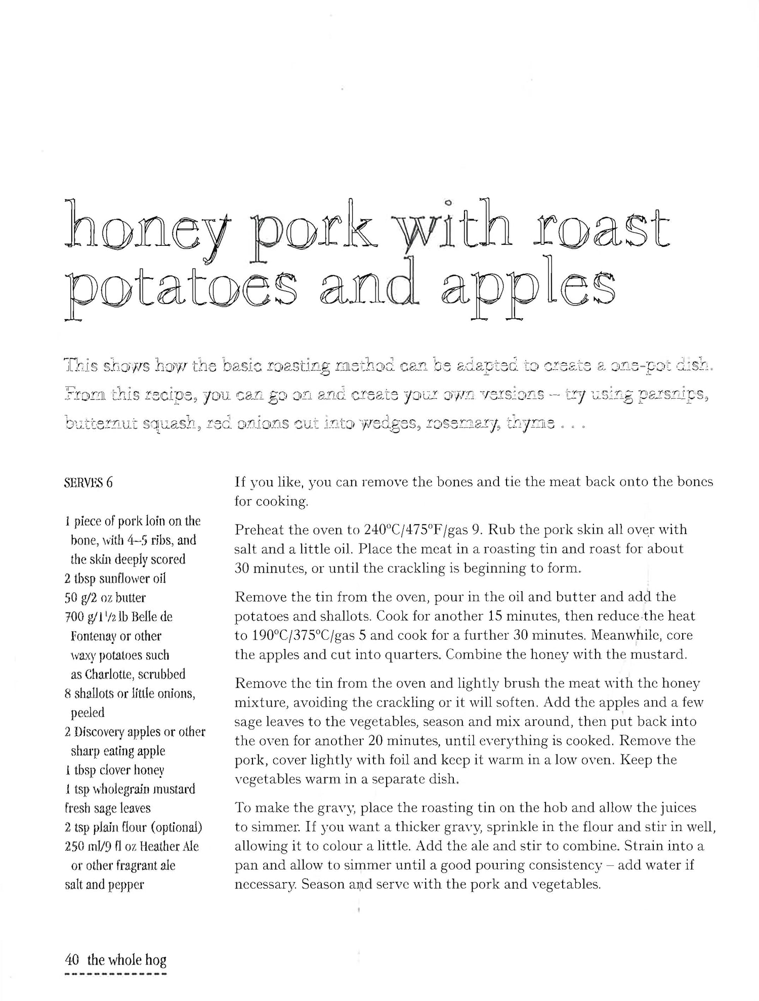 The Whole Hog: Recipes And Lore For Everything But The Oink – BookXcess