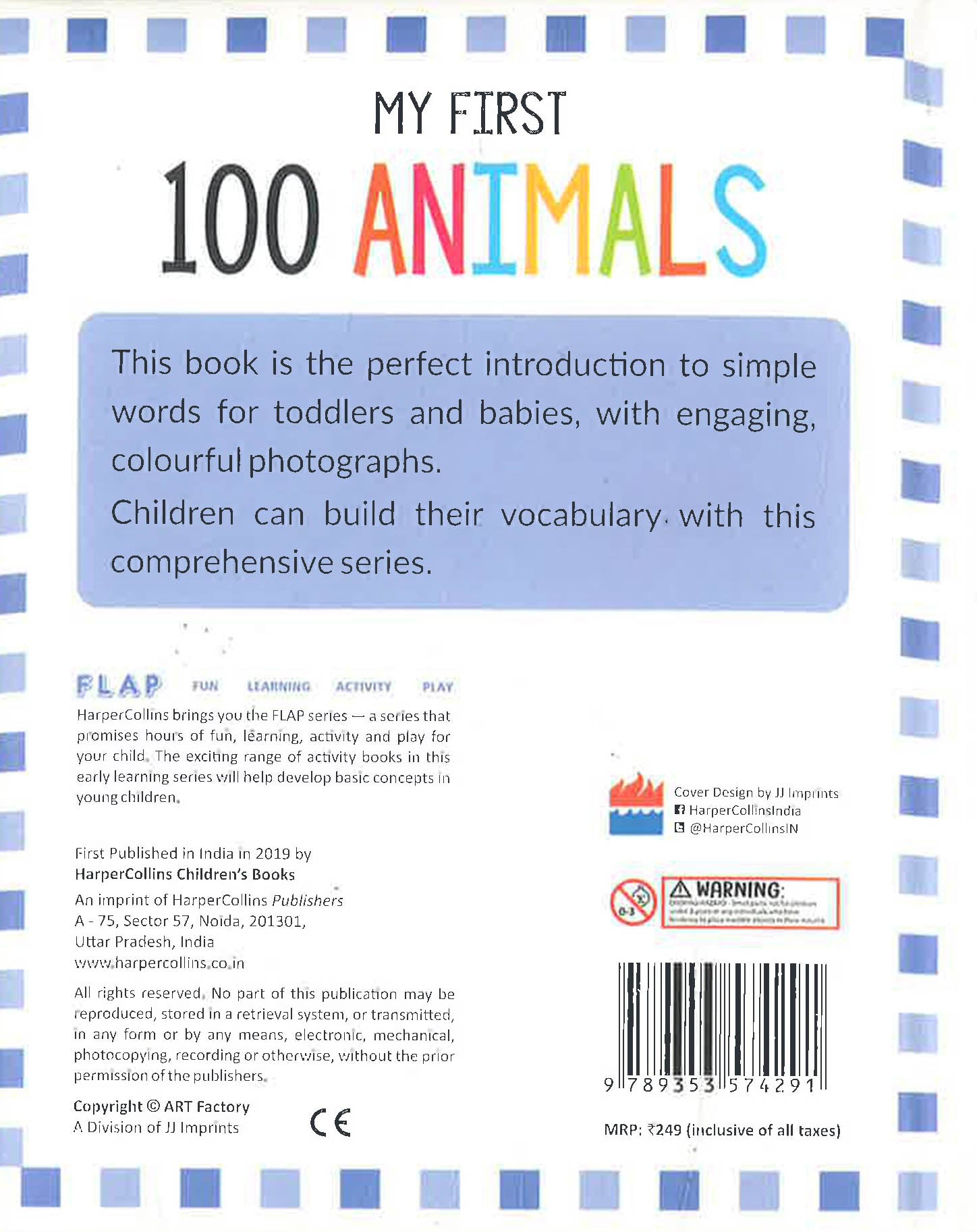 Flap - My First 100 Board Book - Animals – BookXcess