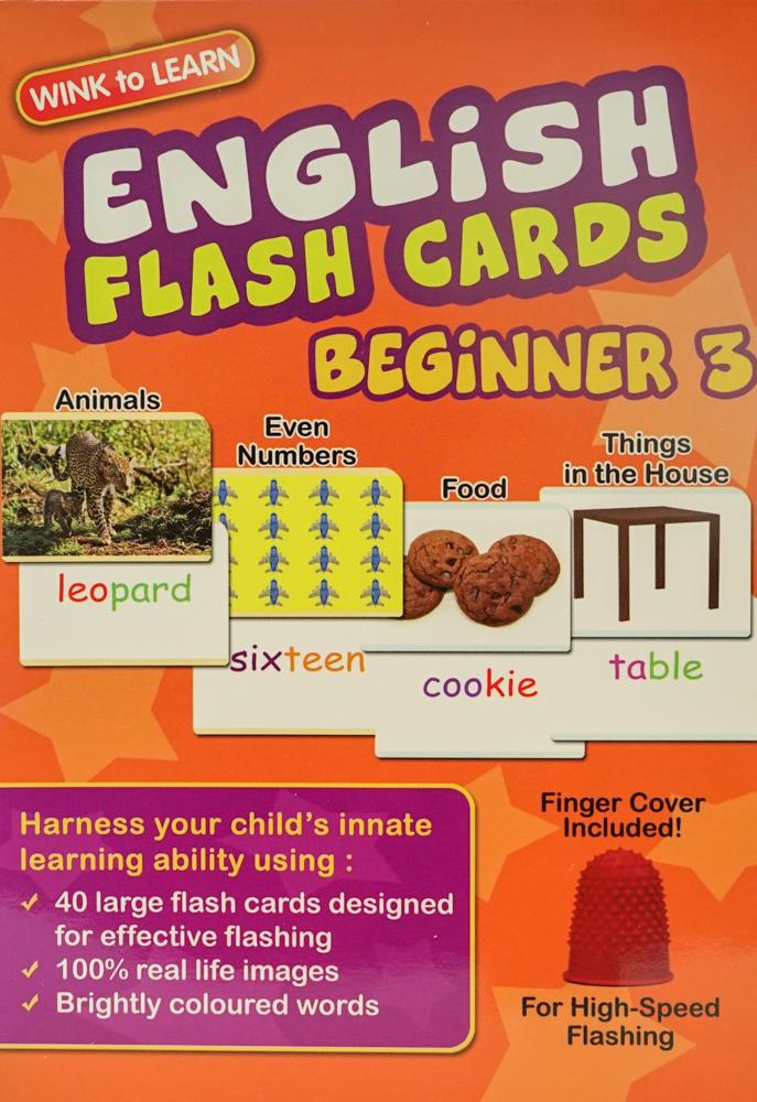Wink To Learn: Flash Card English Beginner 3 – BookXcess