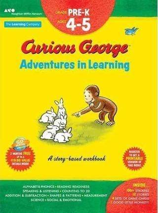 Curious George Adventures In Learning ( Pre-K, Ages 4-5 ) – BookXcess