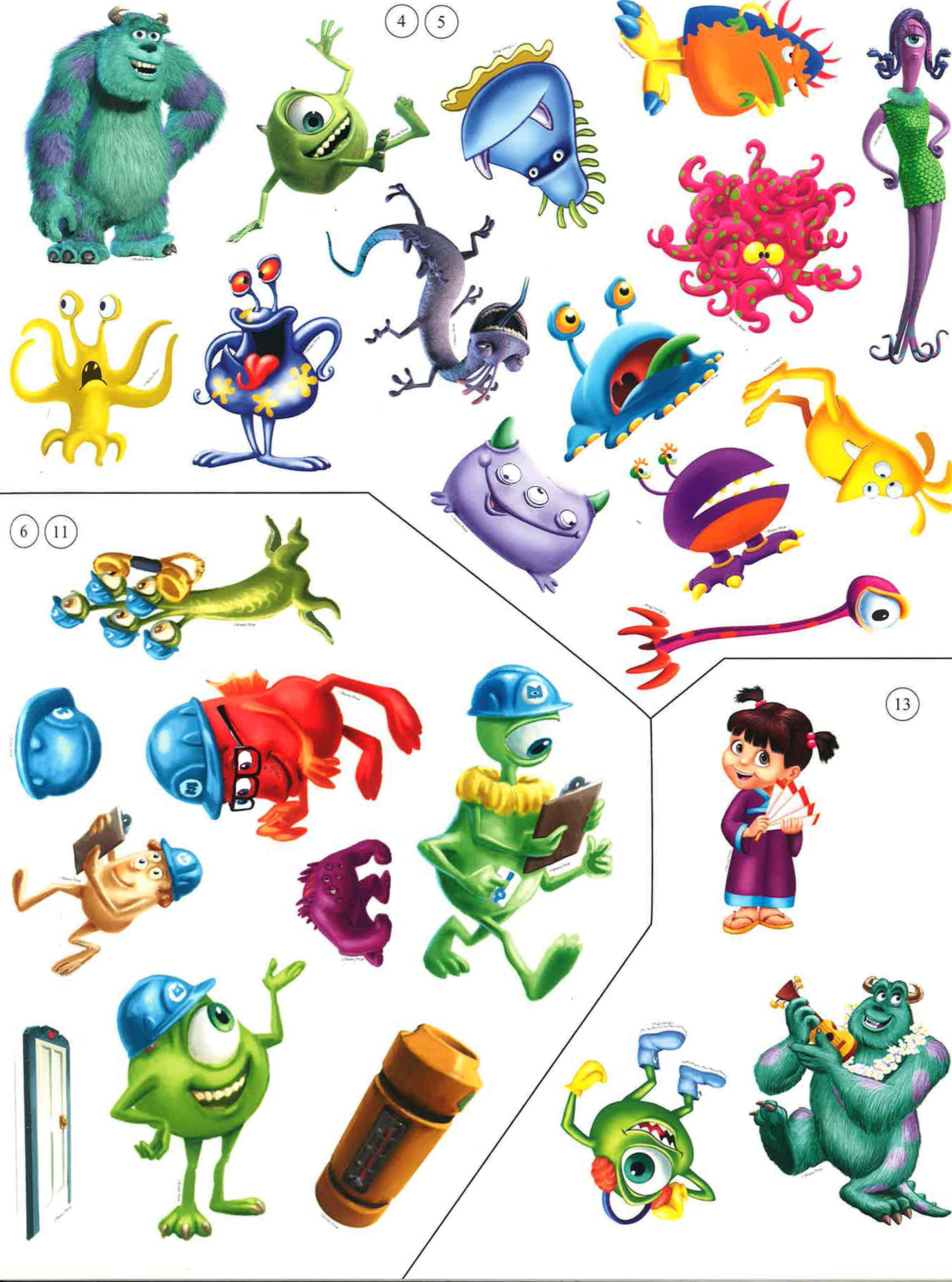 Disney And Pixar Monsters Inc Sticker Book Treasury – BookXcess