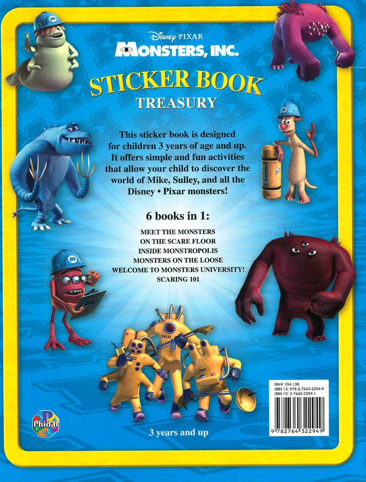Disney And Pixar Monsters Inc Sticker Book Treasury – BookXcess