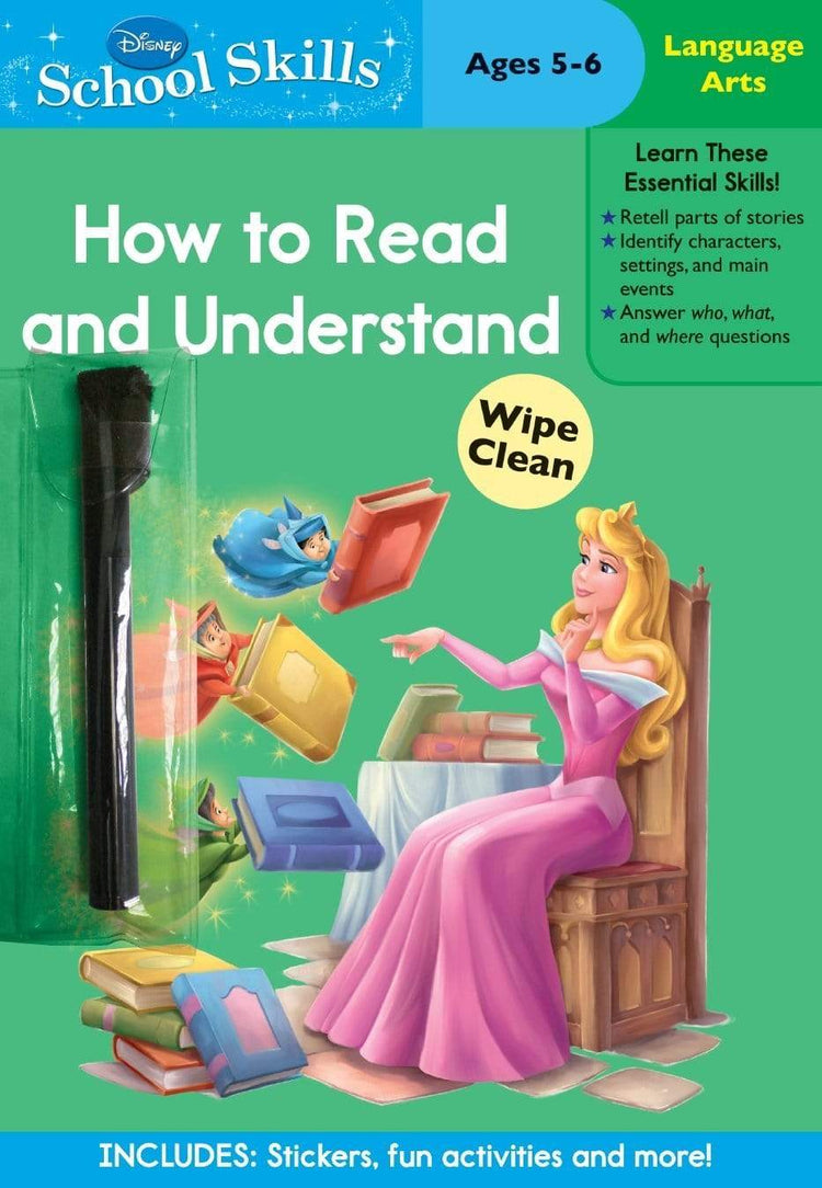 Disney School Skills: Princess How To Read And Understand – BookXcess
