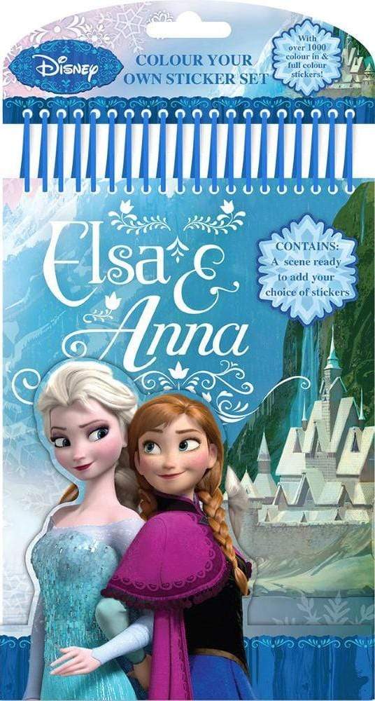 Elsa And Anna - Colour Your Own Sticker Set – BookXcess