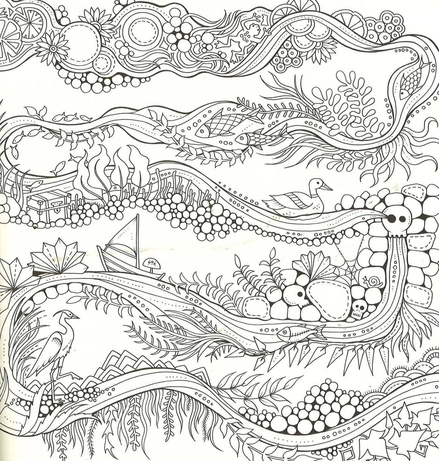 enchanted.forest coloring book for adults