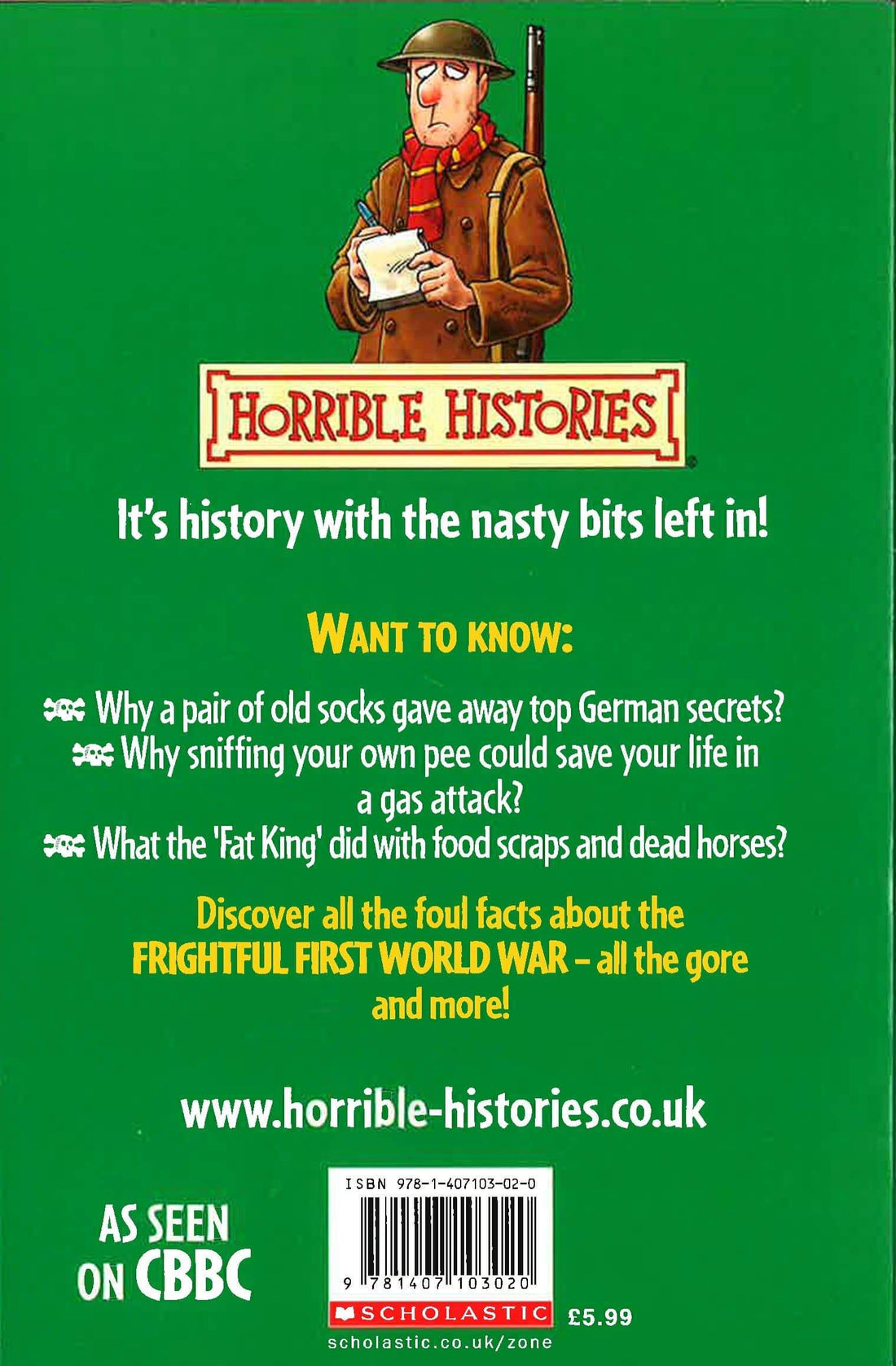 Horrible Histories: Frightful First World War – BookXcess
