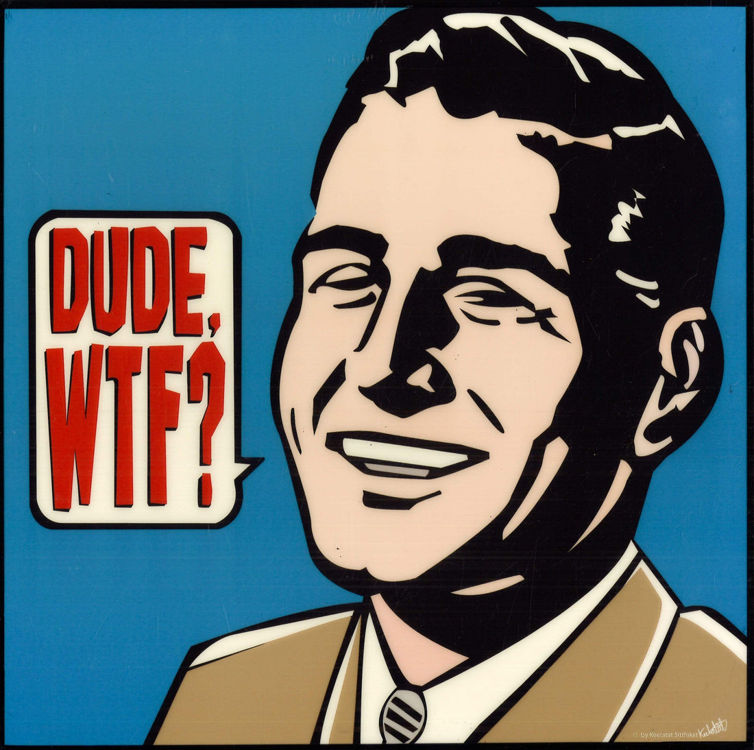 Man-Dude Wtf Pop Art (10'X10') – BookXcess