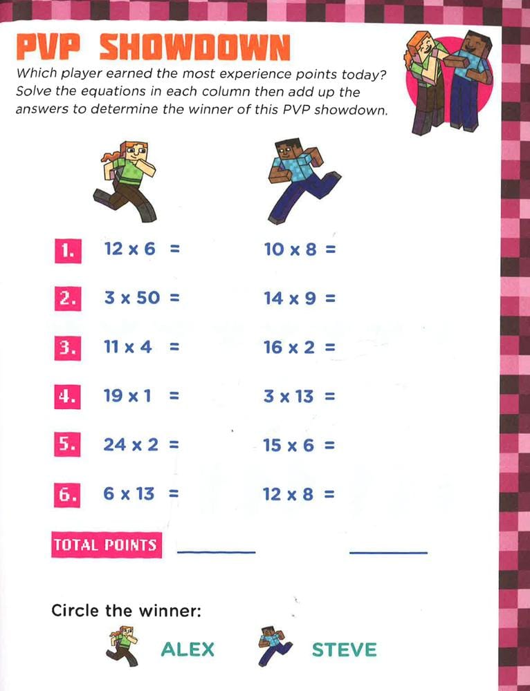 Math For Minecrafters Word Problems: Grades 3-4 – BookXcess