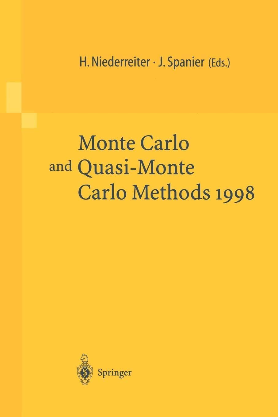 Monte-Carlo And Quasi-Monte Carlo Methods 1998 – BookXcess