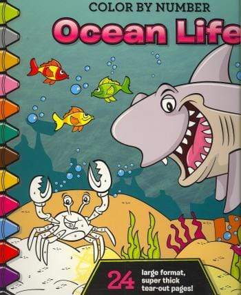 Ocean Life Color By Number – BookXcess