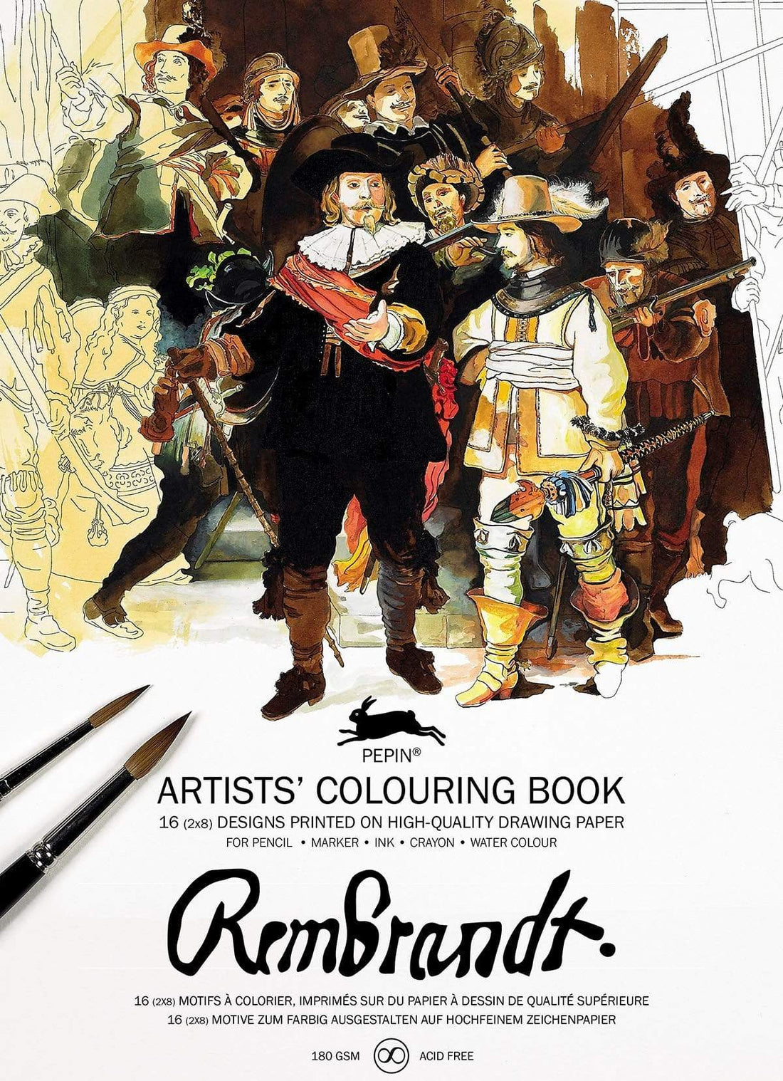 Rembrandt: Artists' Colouring Book – BookXcess