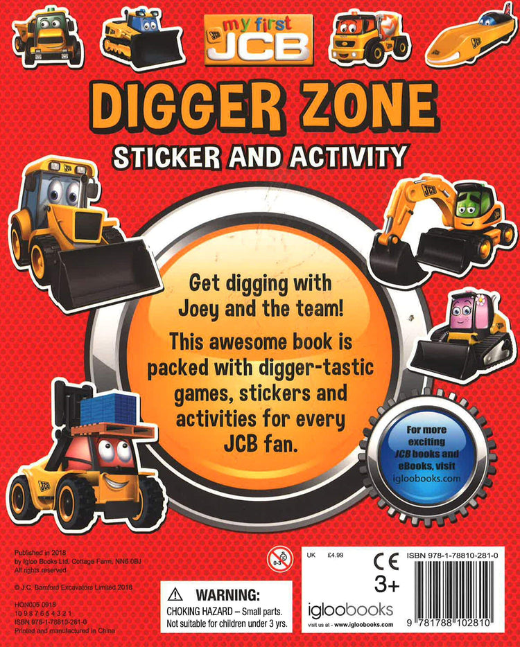S & A Jcb: My First Jcb: Digger Zone Sticker And Activity – BookXcess