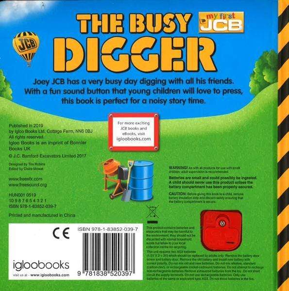 Single Sounds Jcb: My First Jcb: The Busy Digger – BookXcess
