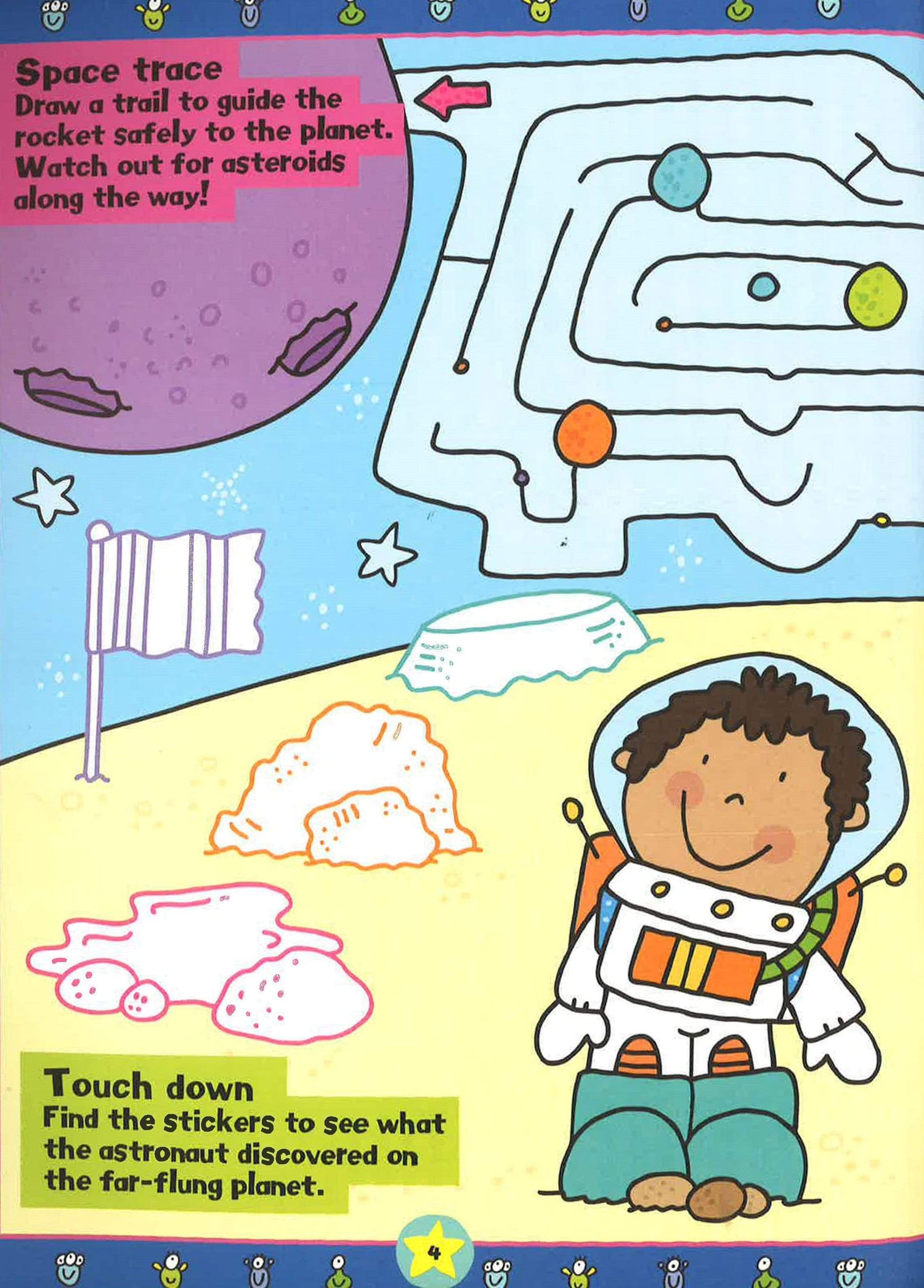 Space Press Out And Make Sticker Activity – BookXcess