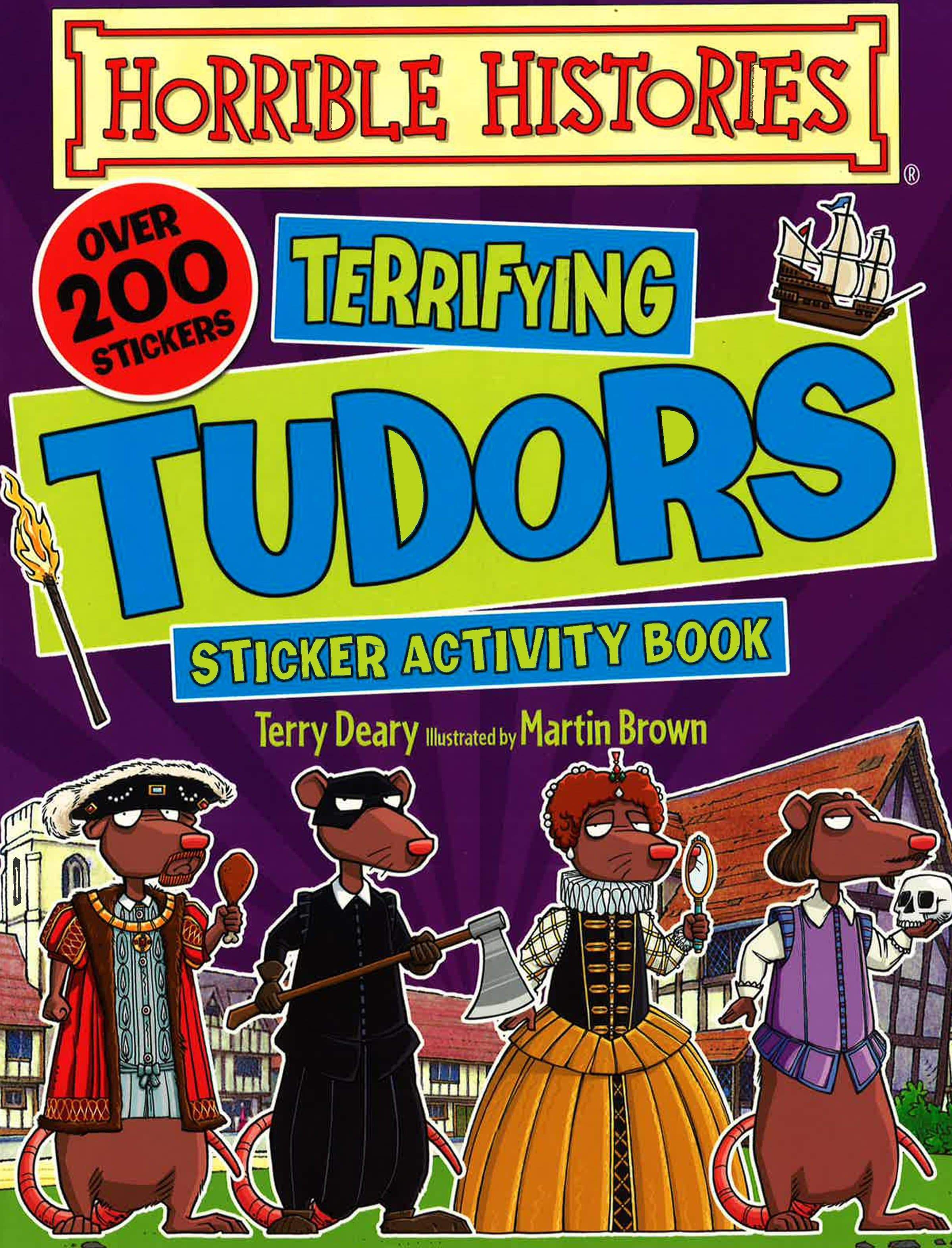 Horrible Histories : Terrifying Tudors Sticker Activity Book – BookXcess