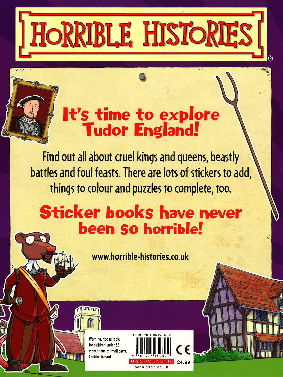 Horrible Histories : Terrifying Tudors Sticker Activity Book – BookXcess